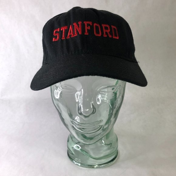 Accessories | Vintage Stanford Baseball Hat Black With Red Size Ml ...